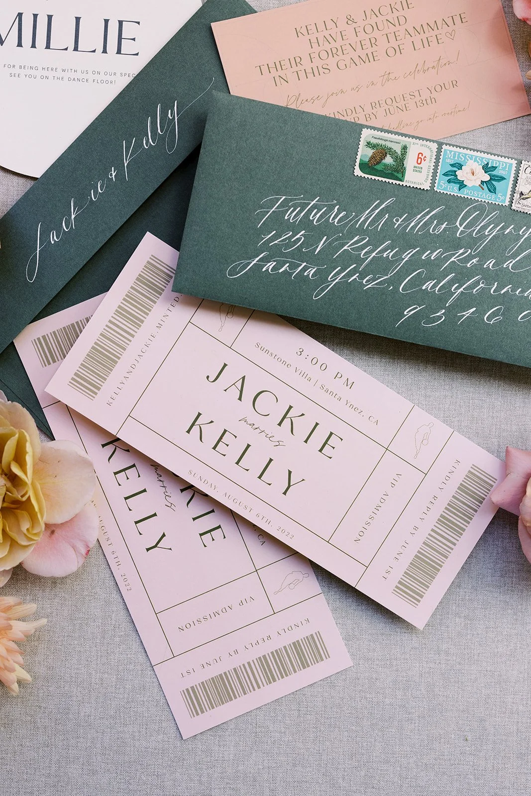 Jackie + Kelly’s Cheerful I do’s at Sunstone Villa — paper cliché