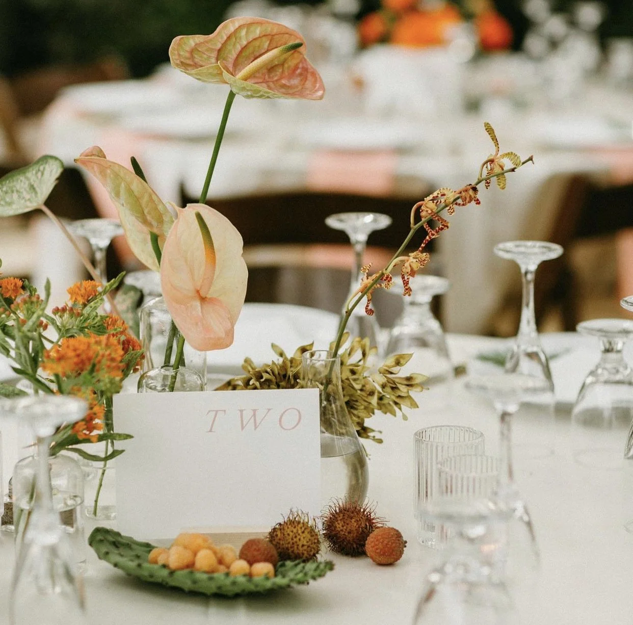 Chelsea + Nick's Vibrant Garden Wedding at Leo Carillo Ranch — paper cliché