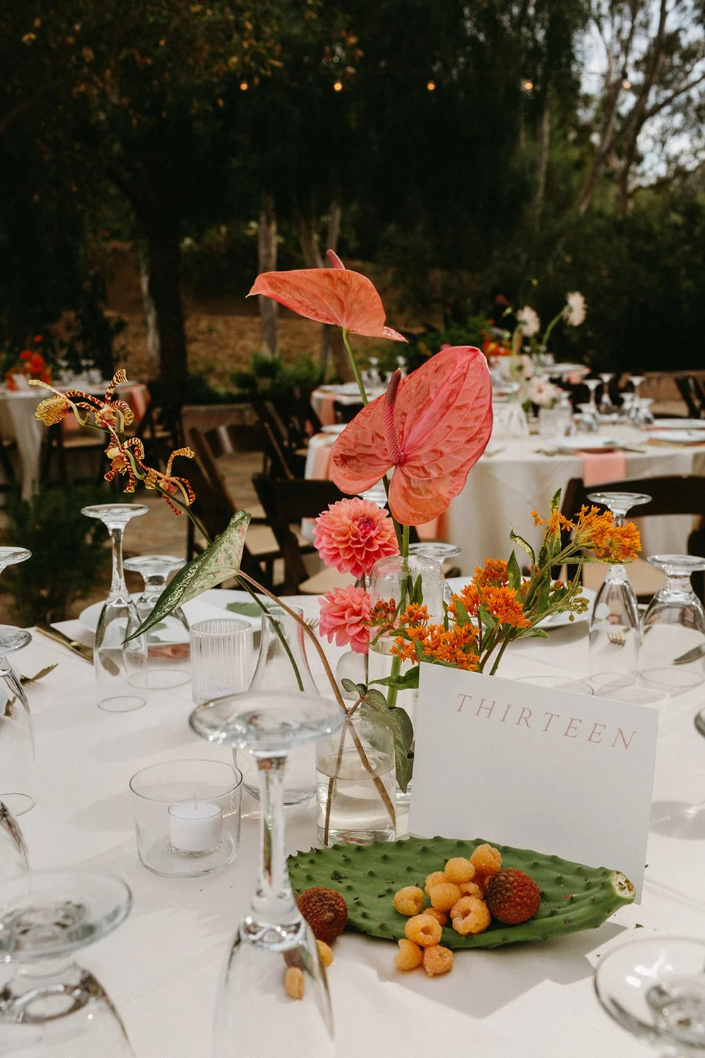 Chelsea + Nick's Vibrant Garden Wedding at Leo Carillo Ranch — paper cliché