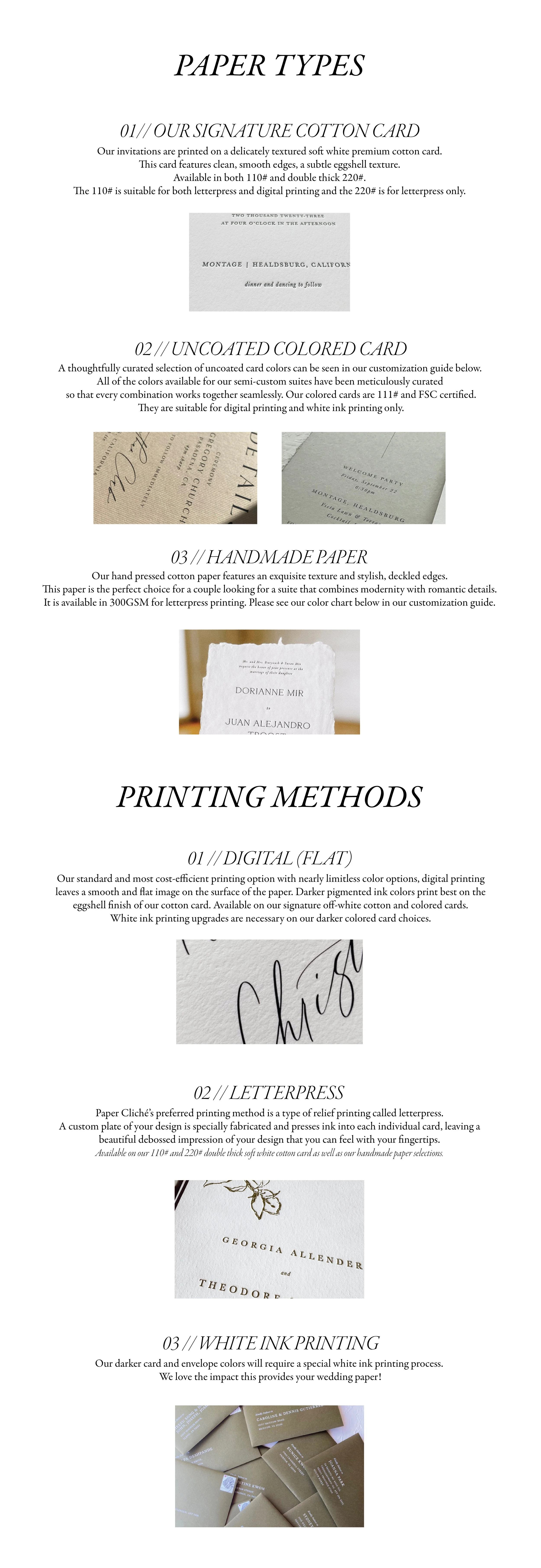 Invitation Collection Designs by Paper Cliché — paper cliché