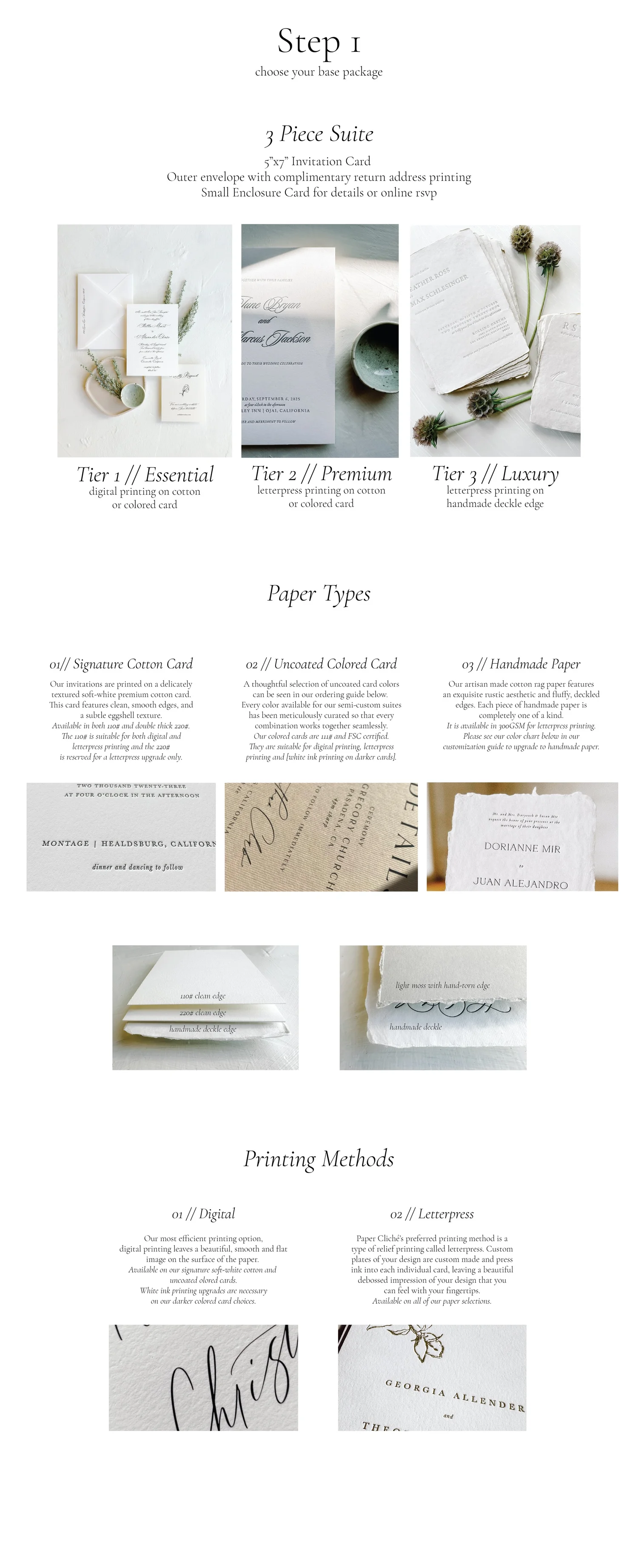 Invitation Collection Designs by Paper Cliché — paper cliché