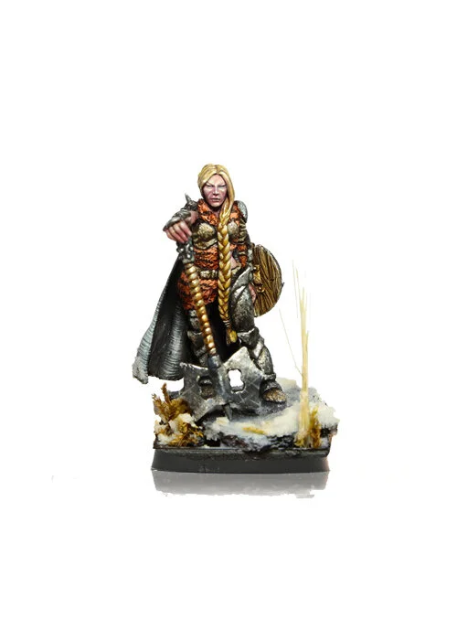 Shieldmaiden Warlord-A (dual axes) — Shieldwolf Miniatures
