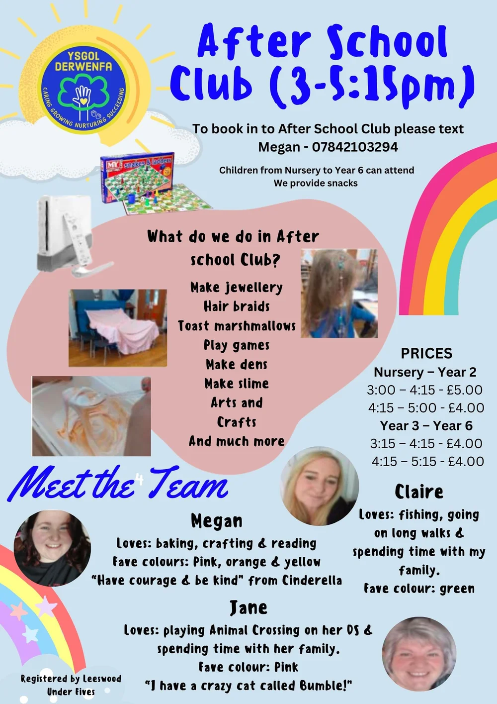 After School Club — Ysgol Derwenfa