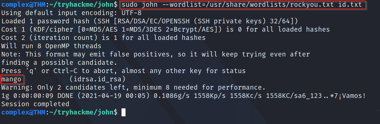 John the Ripper - TryHackMe Complete Walkthrough — Complex Security