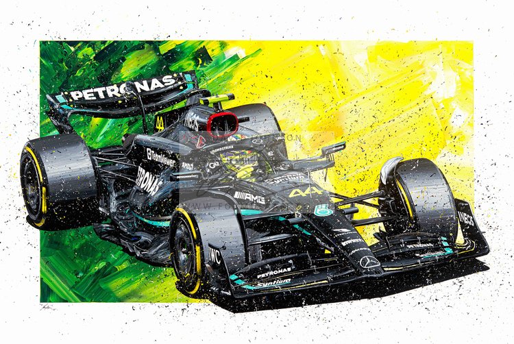 Lewis Hamilton 2021 Rainbow - Mercedes — Formula Art