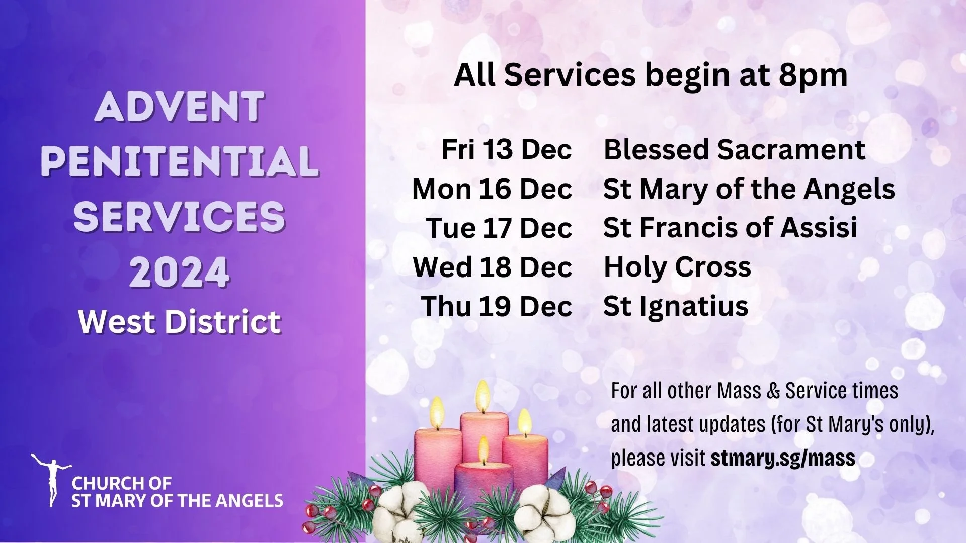 Advent Penitential Services 2024 for West District — Church of St Mary ...