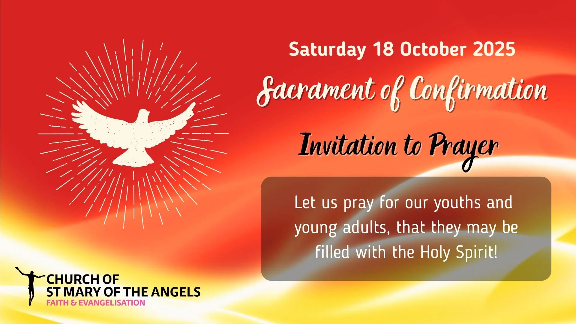 Confirmation Mass 2025 — Church of St Mary of the Angels, Singapore