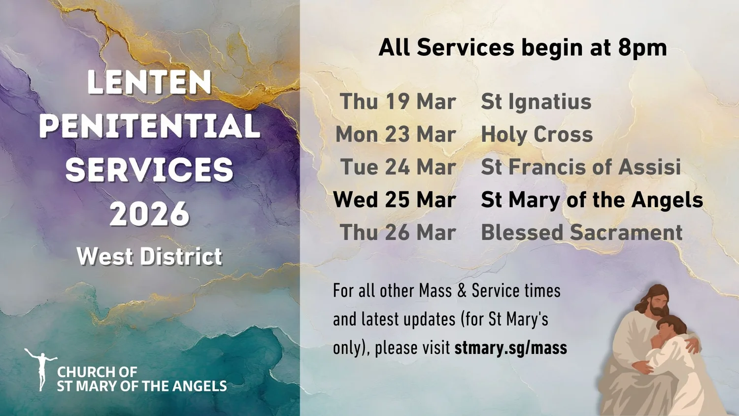 Lenten Penitential Services 2026 for West District — Church of St Mary ...