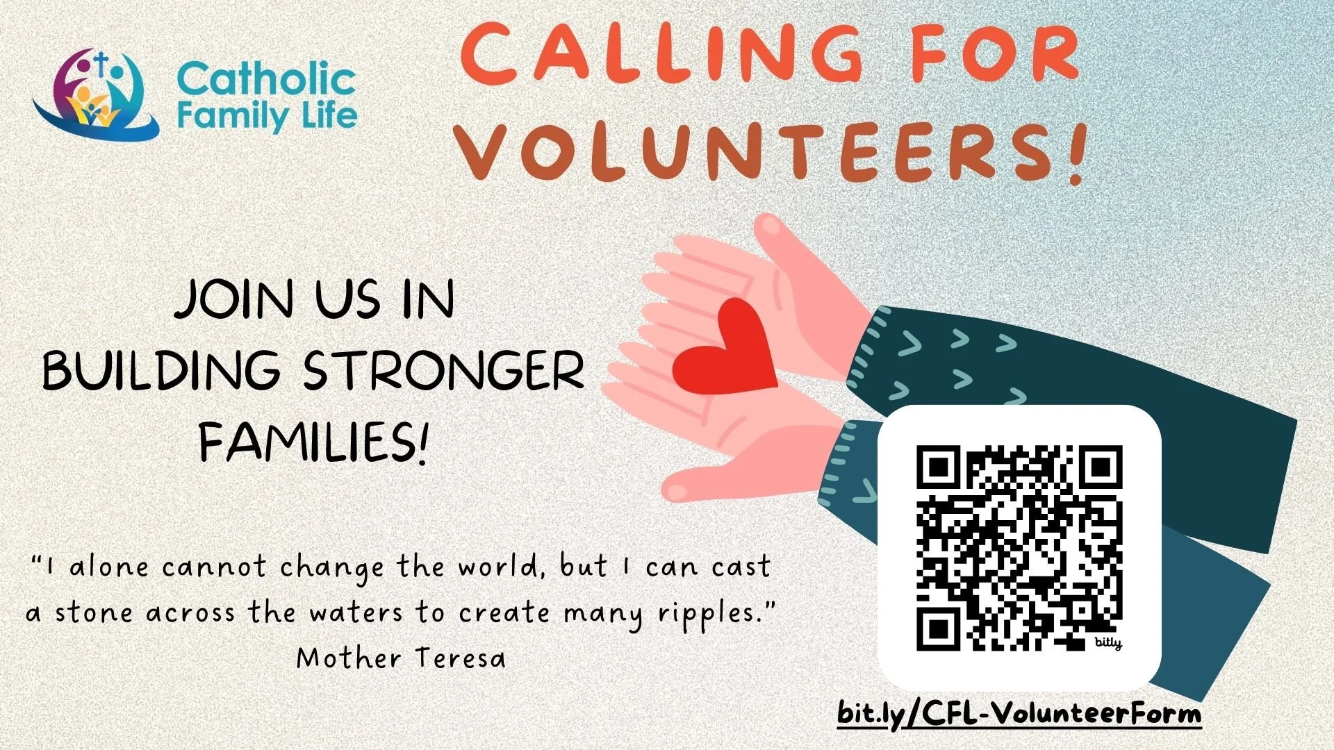 Catholic Family Life – Volunteer Recruitment (Pro-Bono Counsellors ...