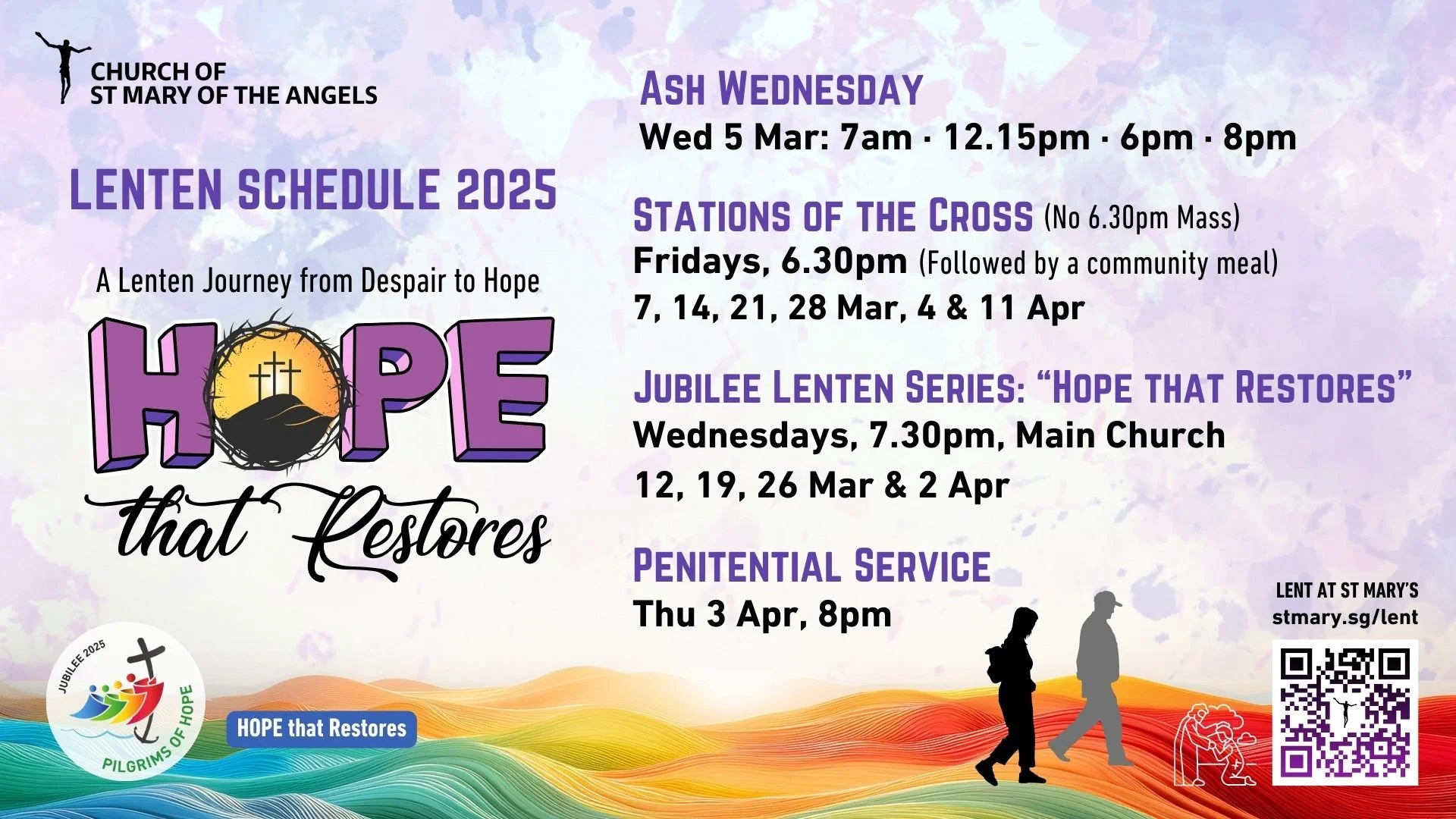 Lenten Schedule 2025 — Church of St Mary of the Angels, Singapore