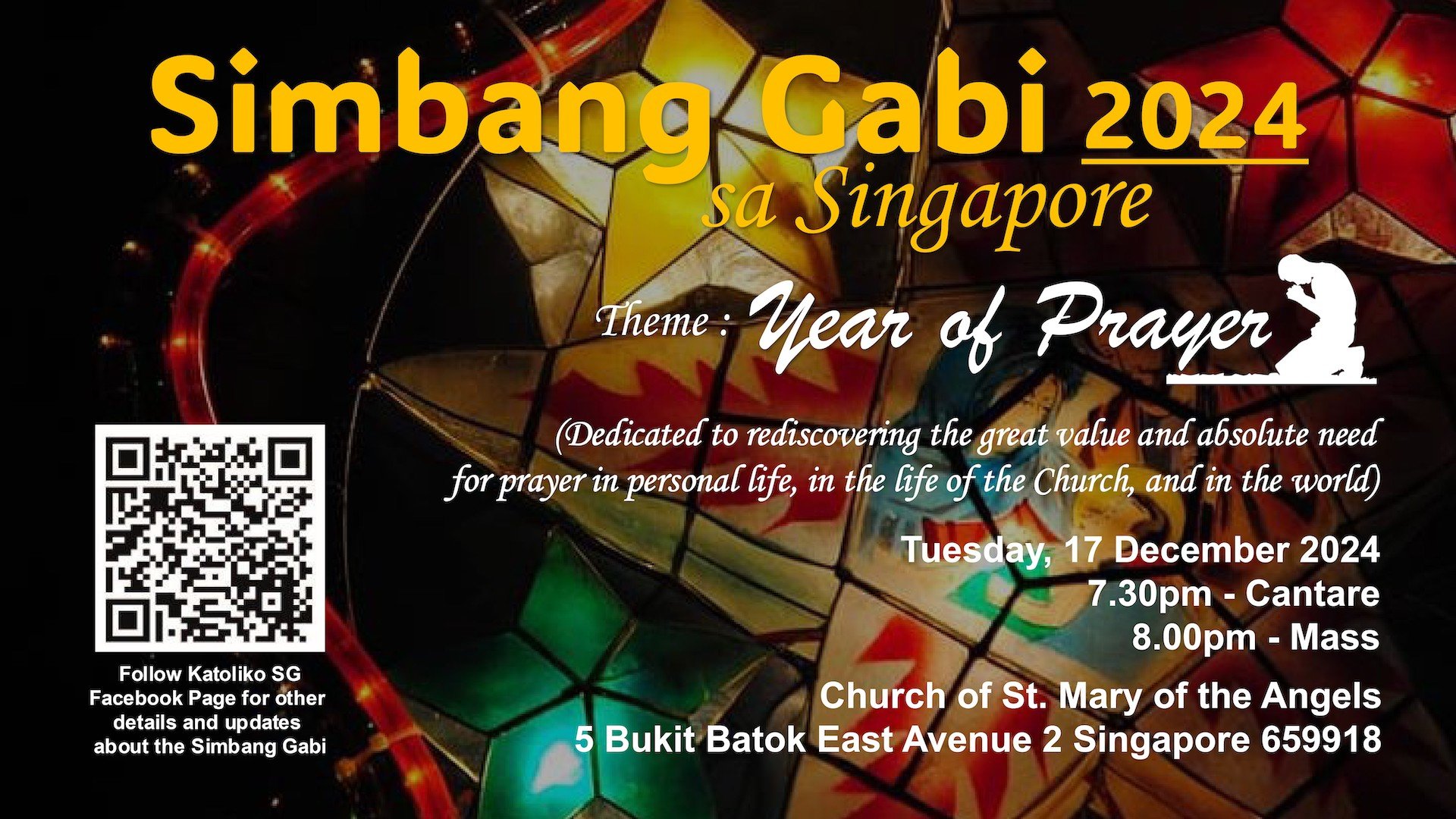 Simbang Gabi at St Mary’s — Church of St Mary of the Angels, Singapore