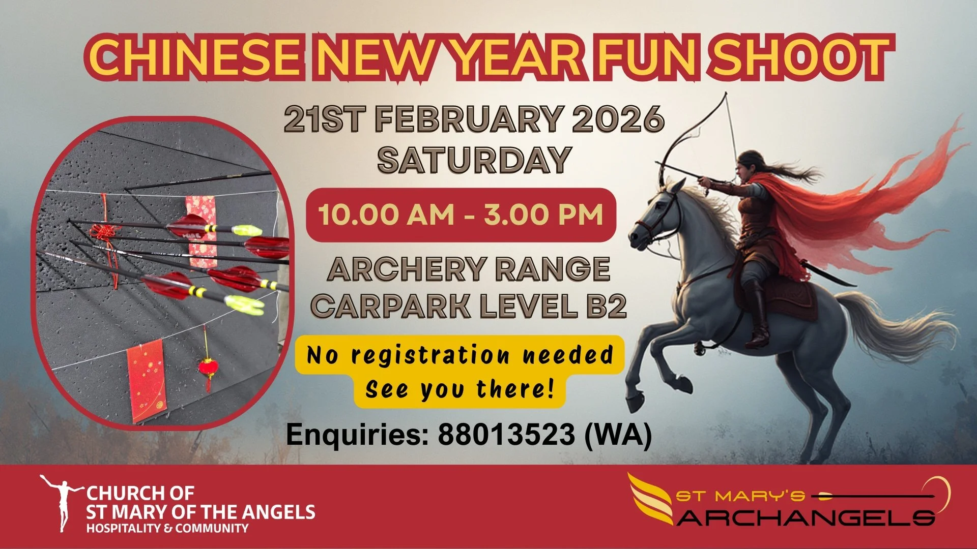 Chinese New Year Archery Fun Shoot — Church of St Mary of the Angels ...