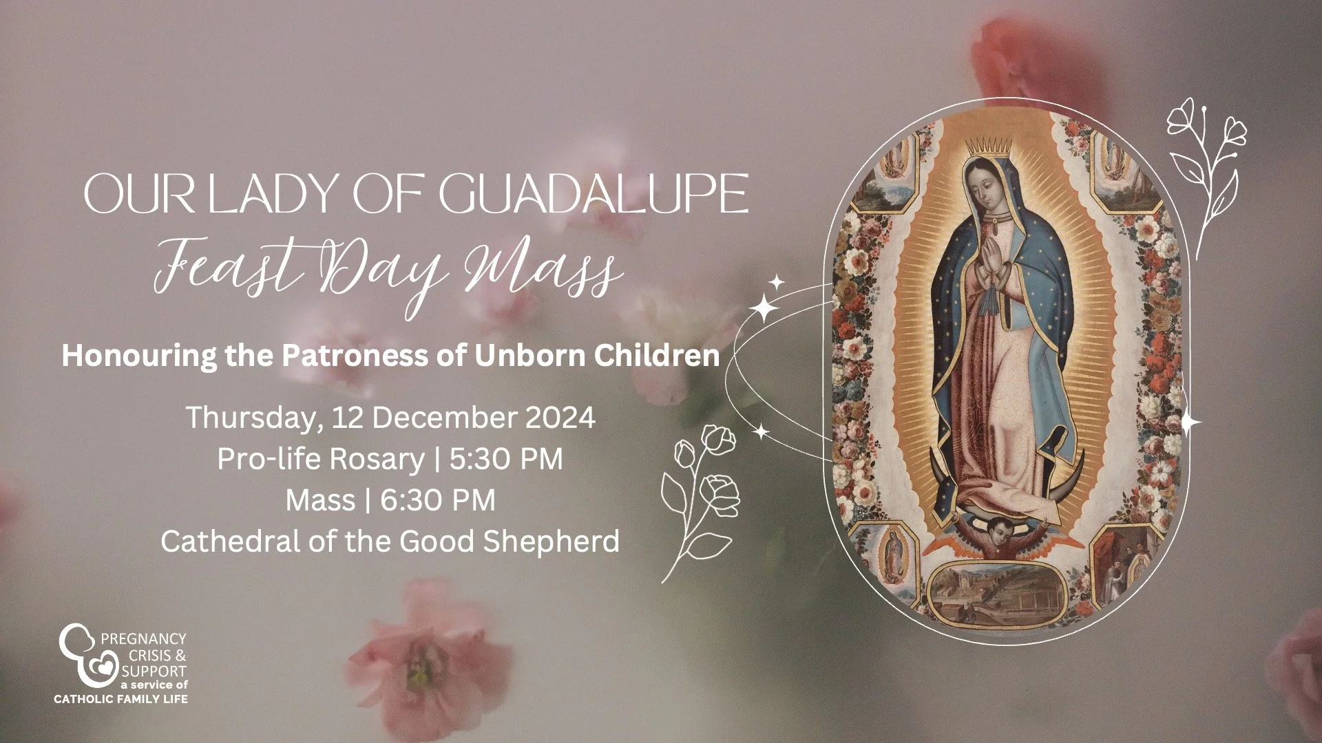 Our Lady of Guadalupe Feast Day Mass — Church of St Mary of the Angels ...