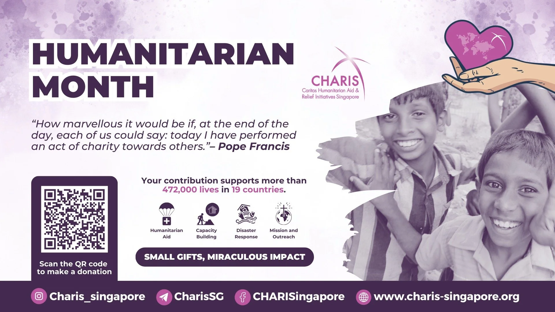 Appeal for CHARIS Humanitarian Month 2025 — Church of St Mary of the ...