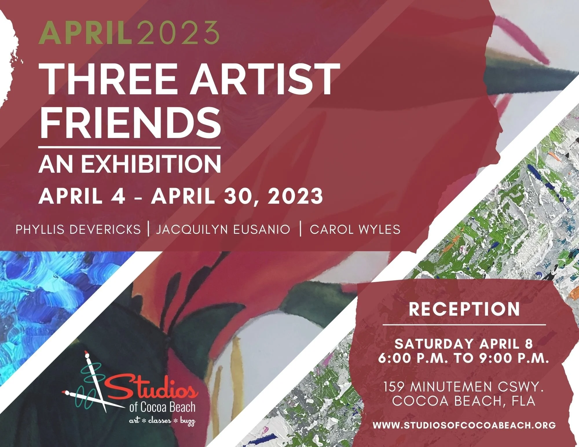 Three Artist Friends | An Exhibition — Studios of Cocoa Beach
