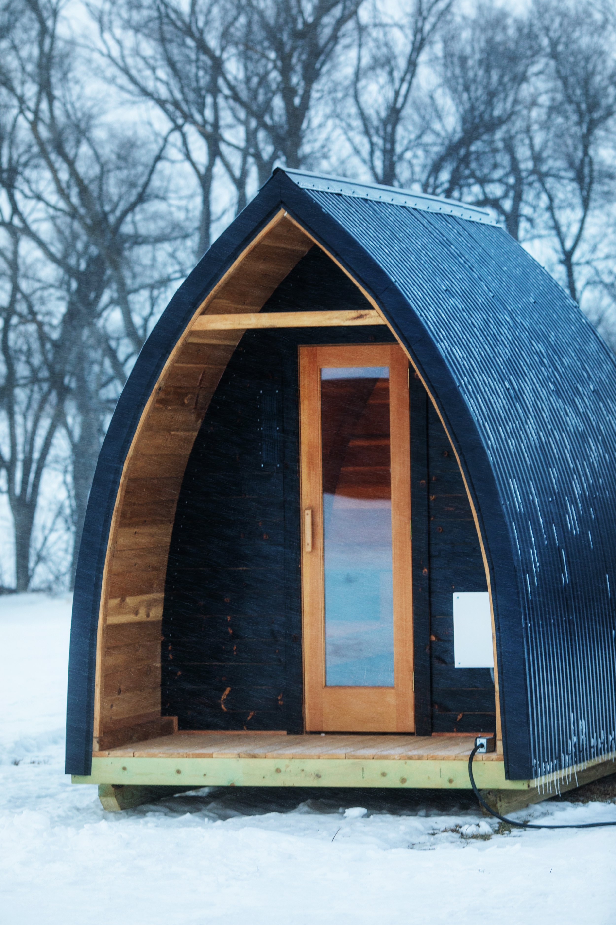 TIMBER ARCHED: A-FRAME CABIN, SAUNA