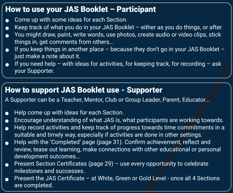 About JAS — JAS - Join in Award Scheme