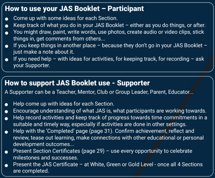 About JAS — JAS - Join in Award Scheme