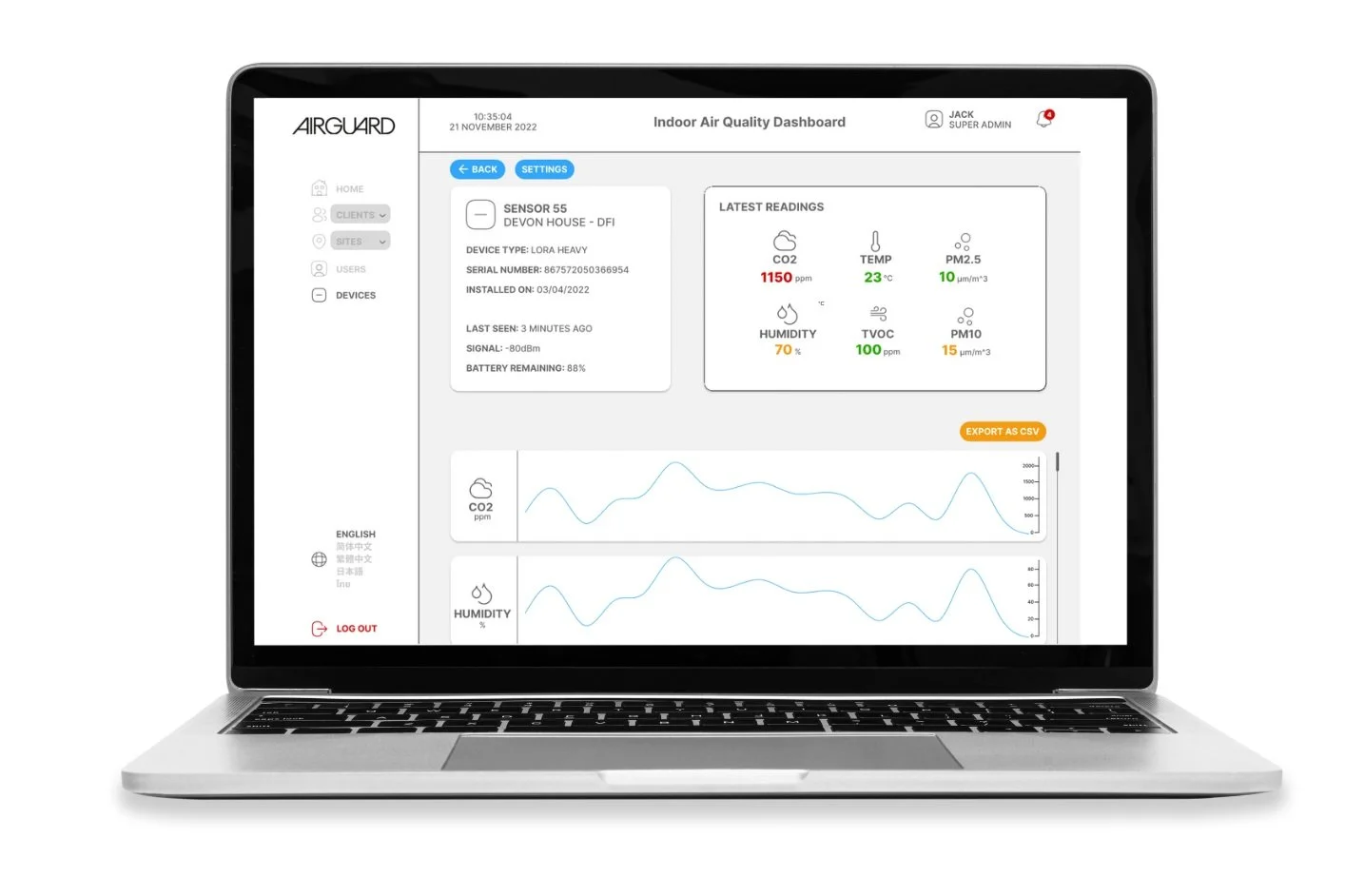 AirGuard - Indoor Air Quality Management and Smart Data Solutions