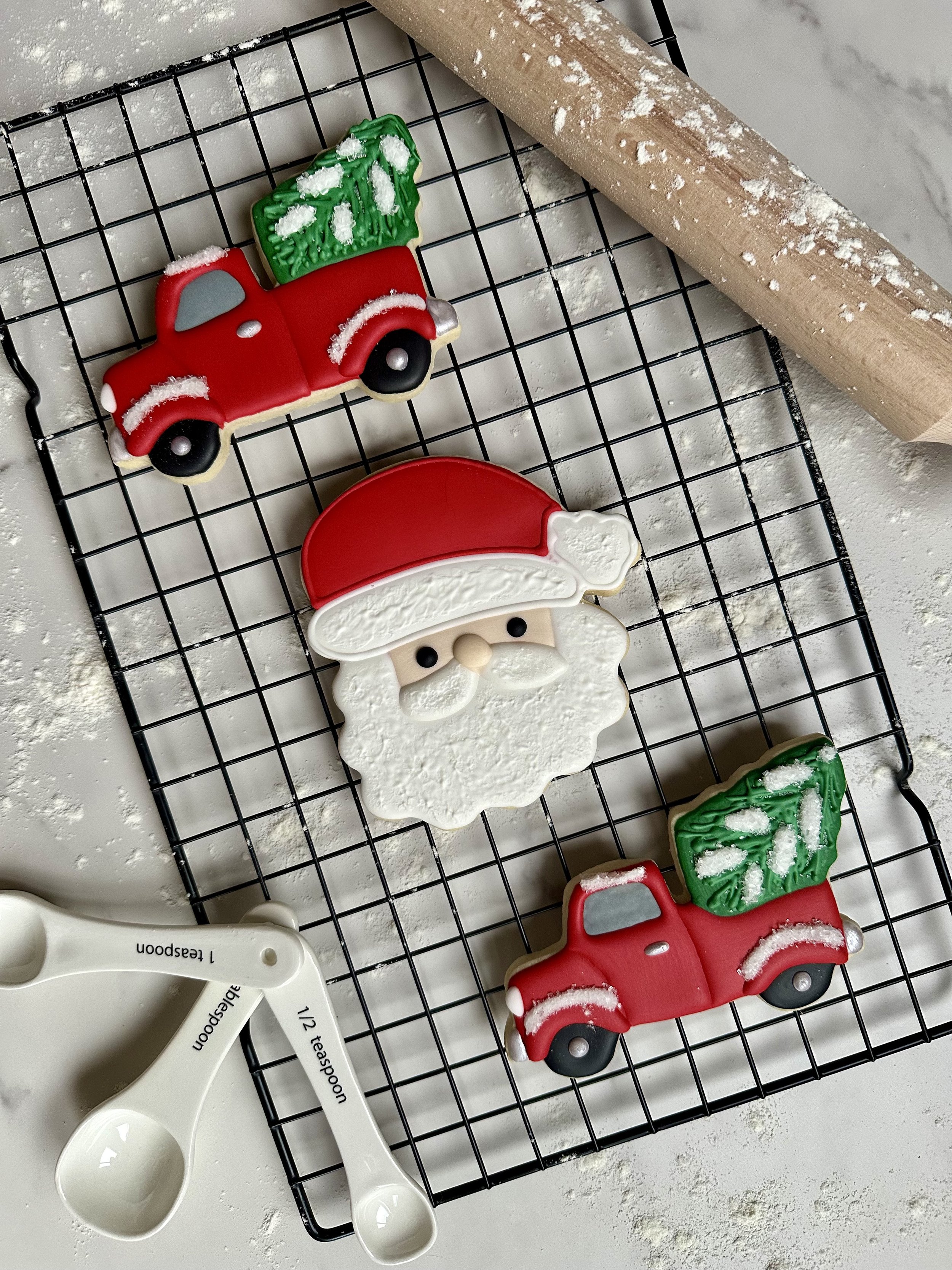 Biker Chic Cupcakes-sugar cookies