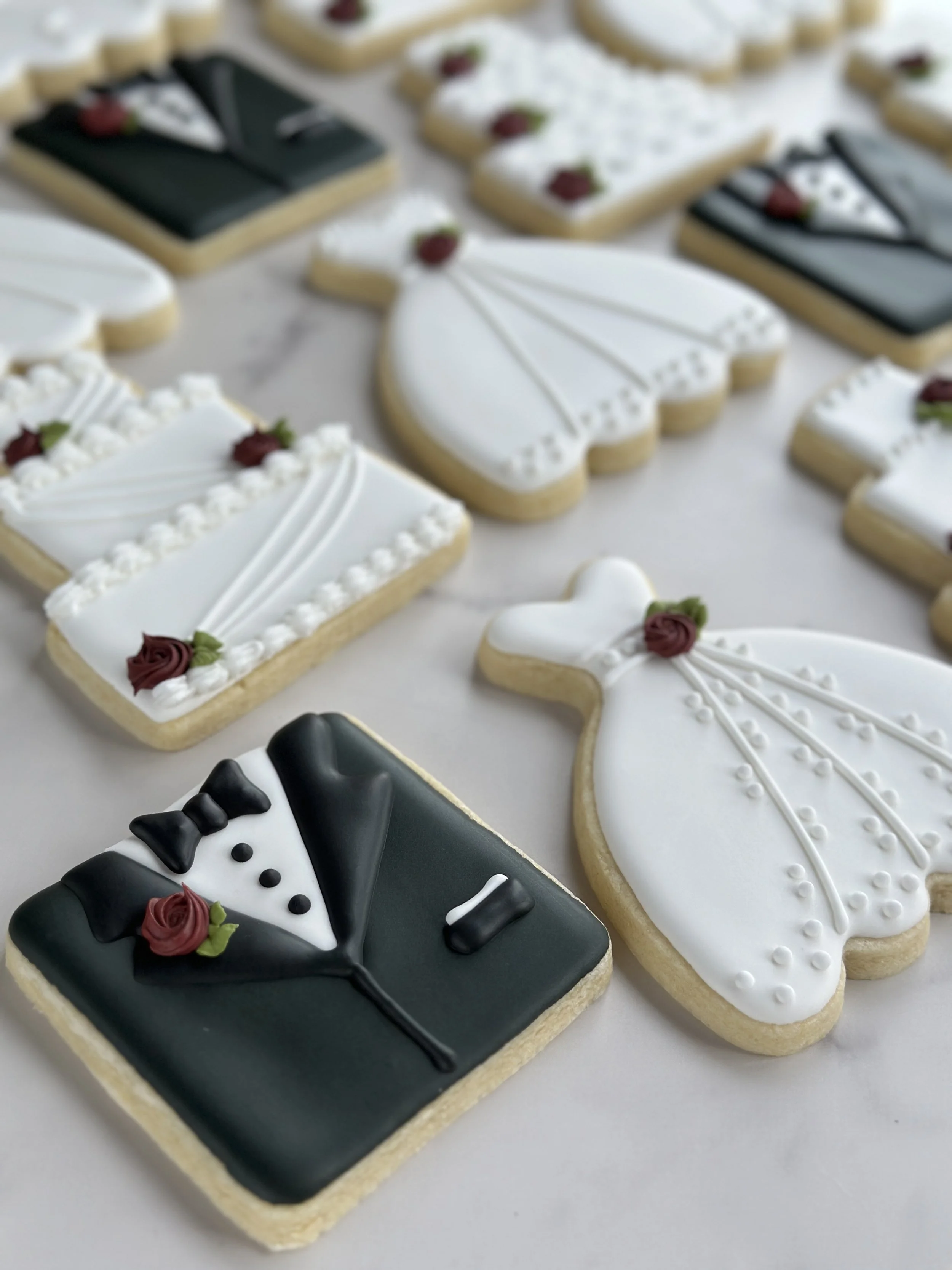 Biker Chic Cupcakes-sugar cookies