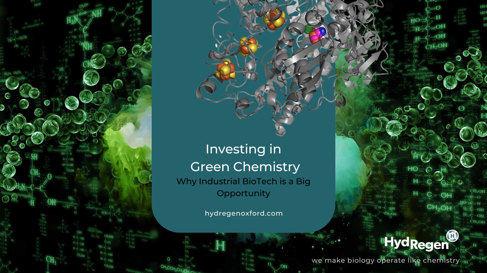 Investing in Green Chemistry: Why BioTech is a Big Opportunity — HydRegen