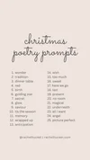 25 Christmas Poetry Writing Prompts — Rachel H | Poetry