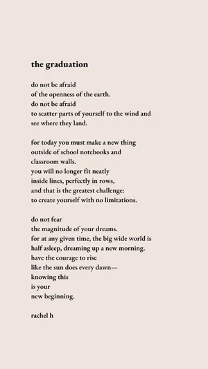 7 Meaningful Poems for Graduation Ceremonies, Cards, and Gifts — Rachel ...