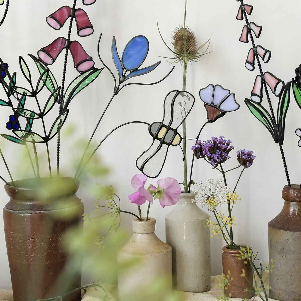 Artisan Stained Glass Bouquets made by Jessica Saunders