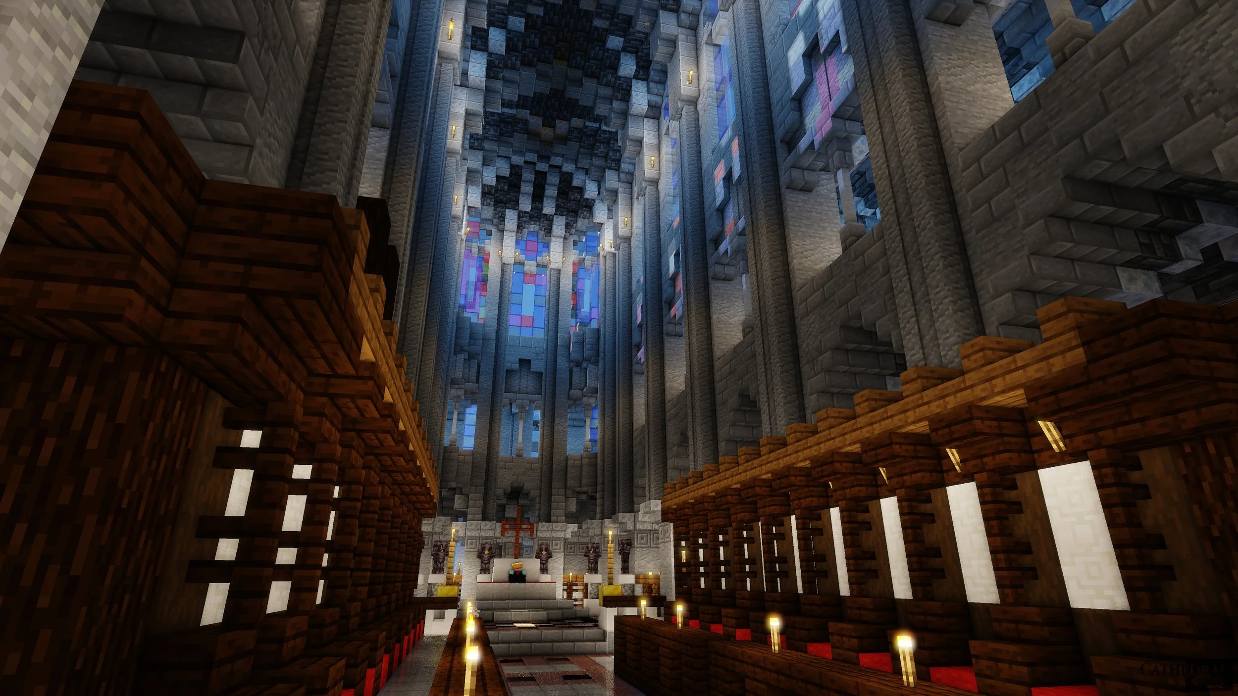 Minecraft Cathedral Interior