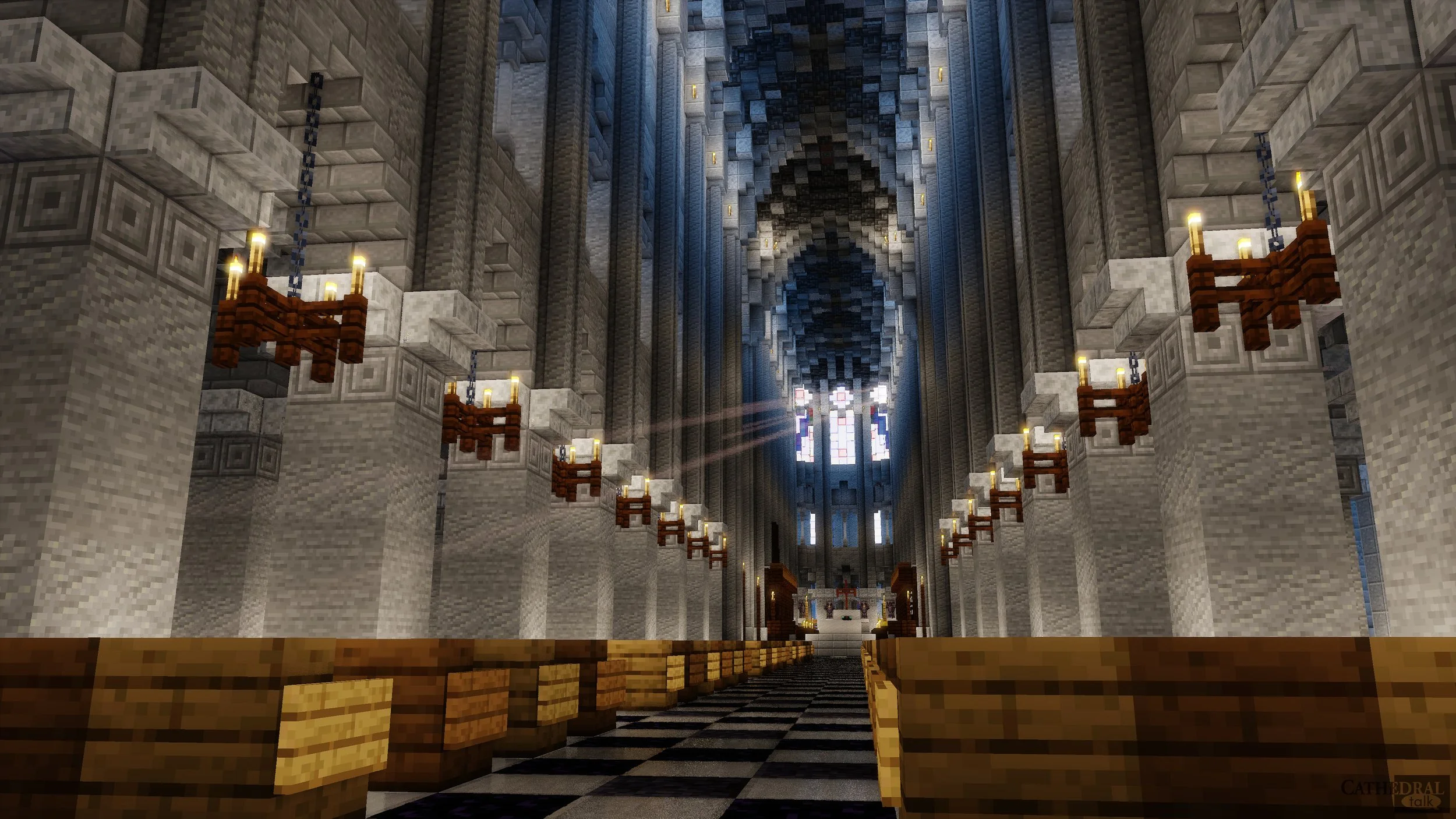 Minecraft Cathedral Interior