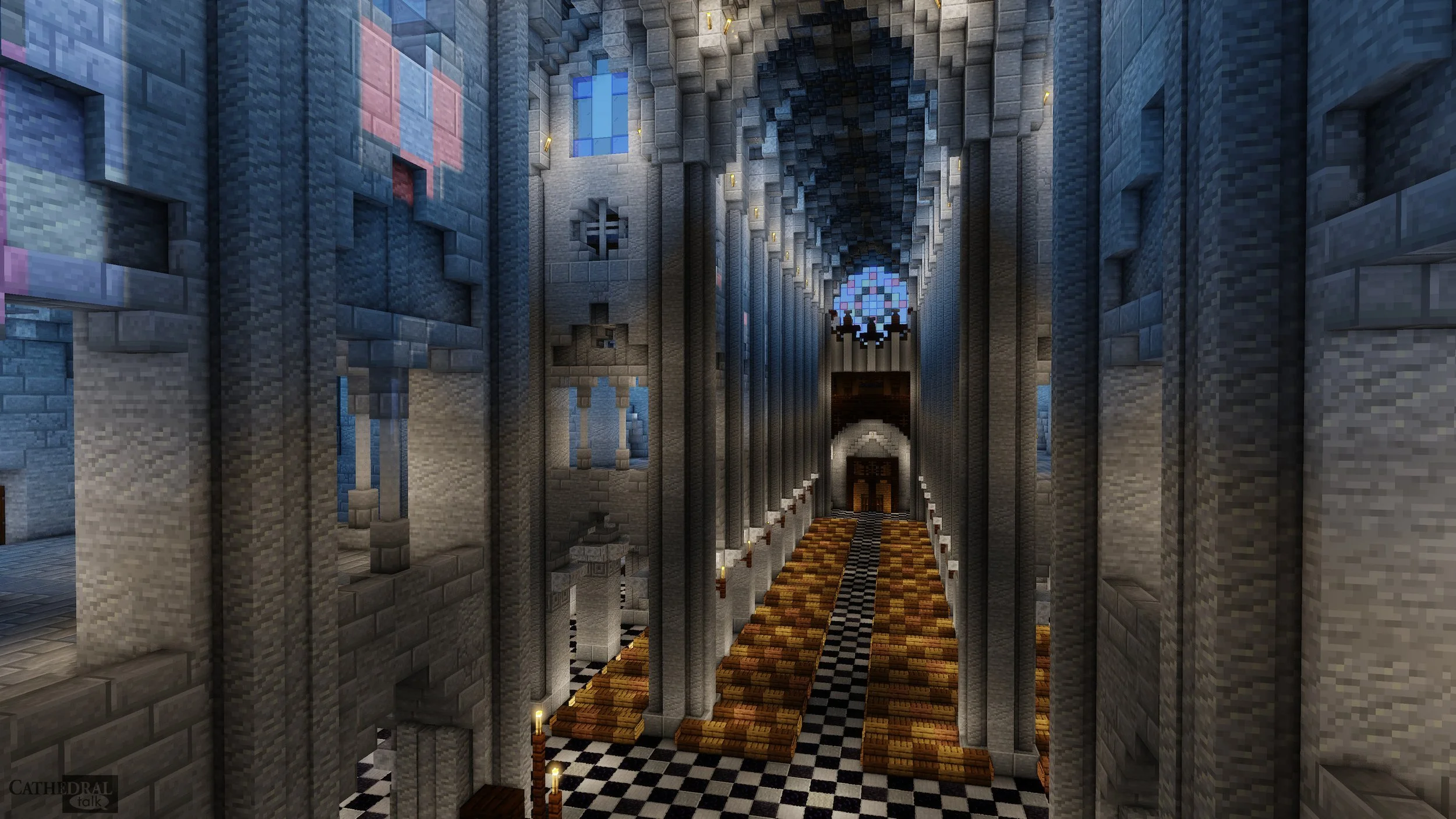 Minecraft Cathedral Interior
