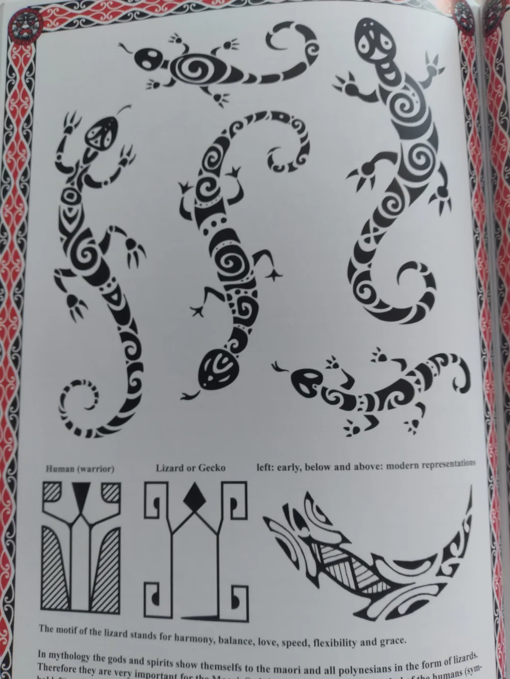 Maori Lizard Tattoo