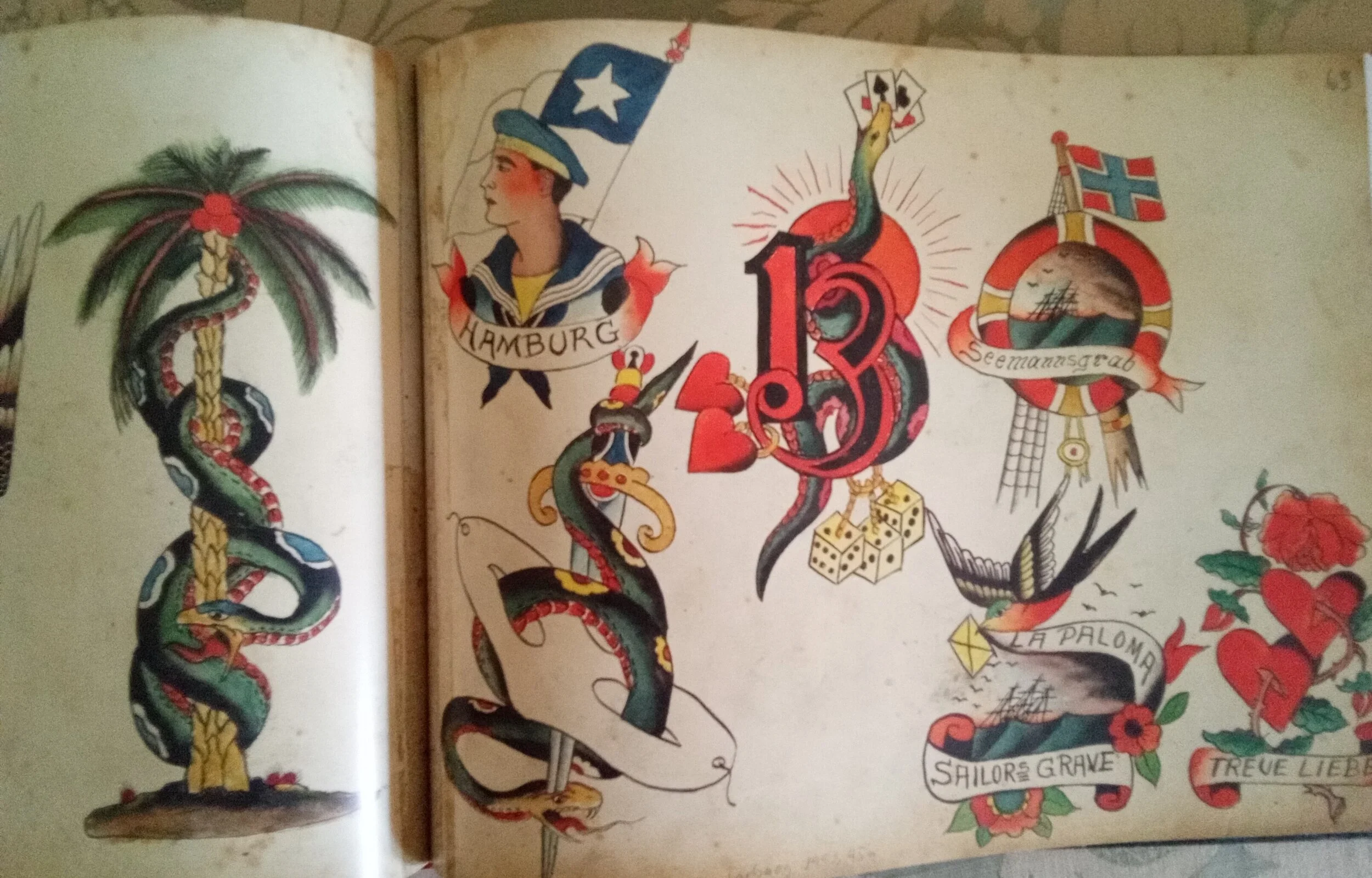 Christian Warlich tattoo flash hardcover — Joe the Tattoo Guy