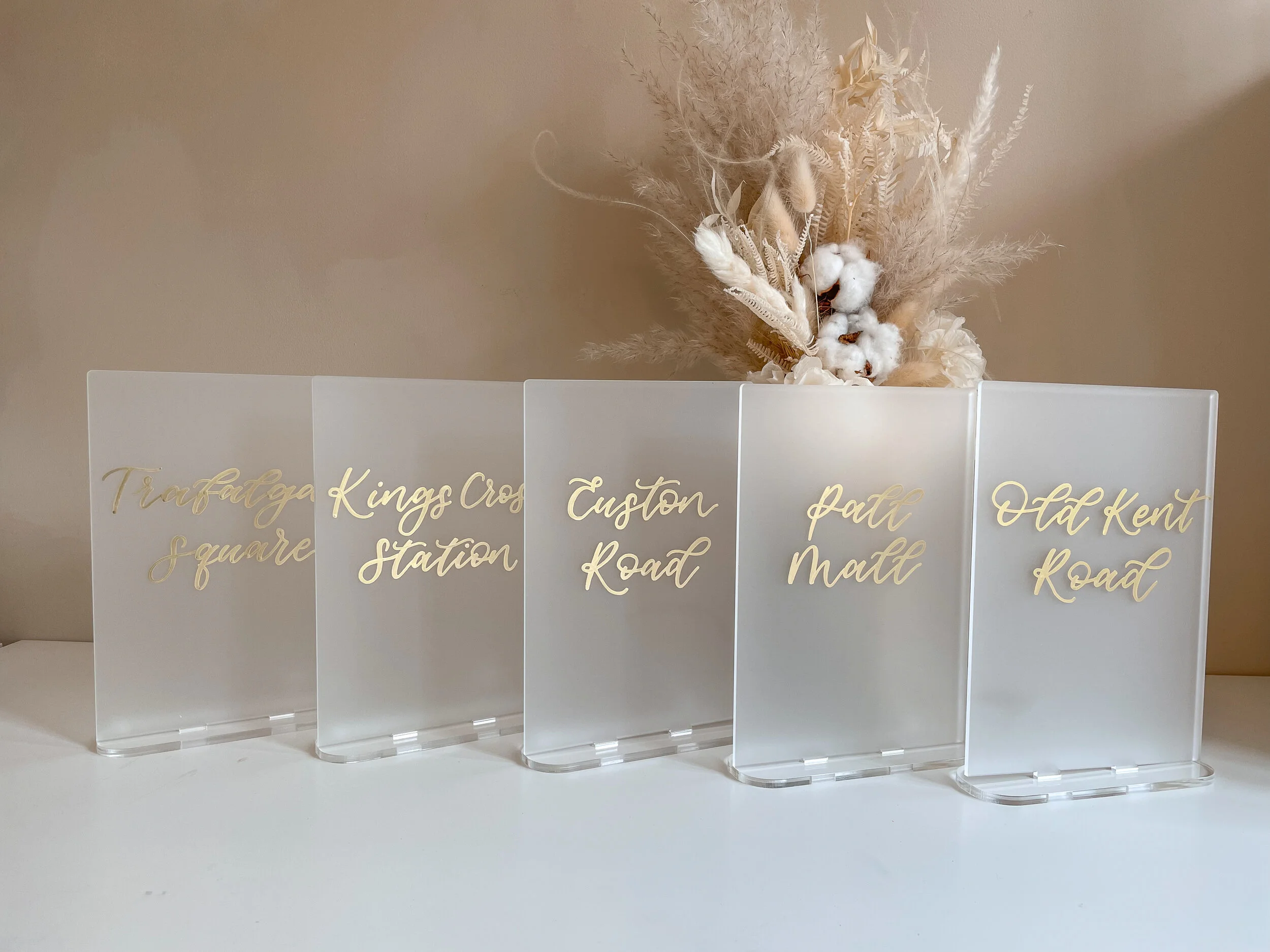 Hand Painted Wedding Table Numbers — Bewilderly