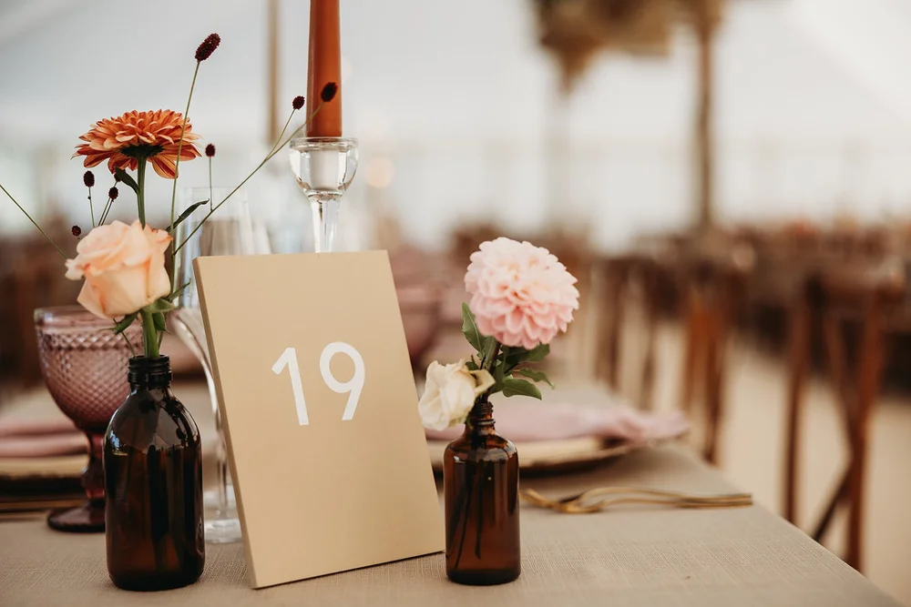 Hand Painted Wedding Table Numbers — Bewilderly