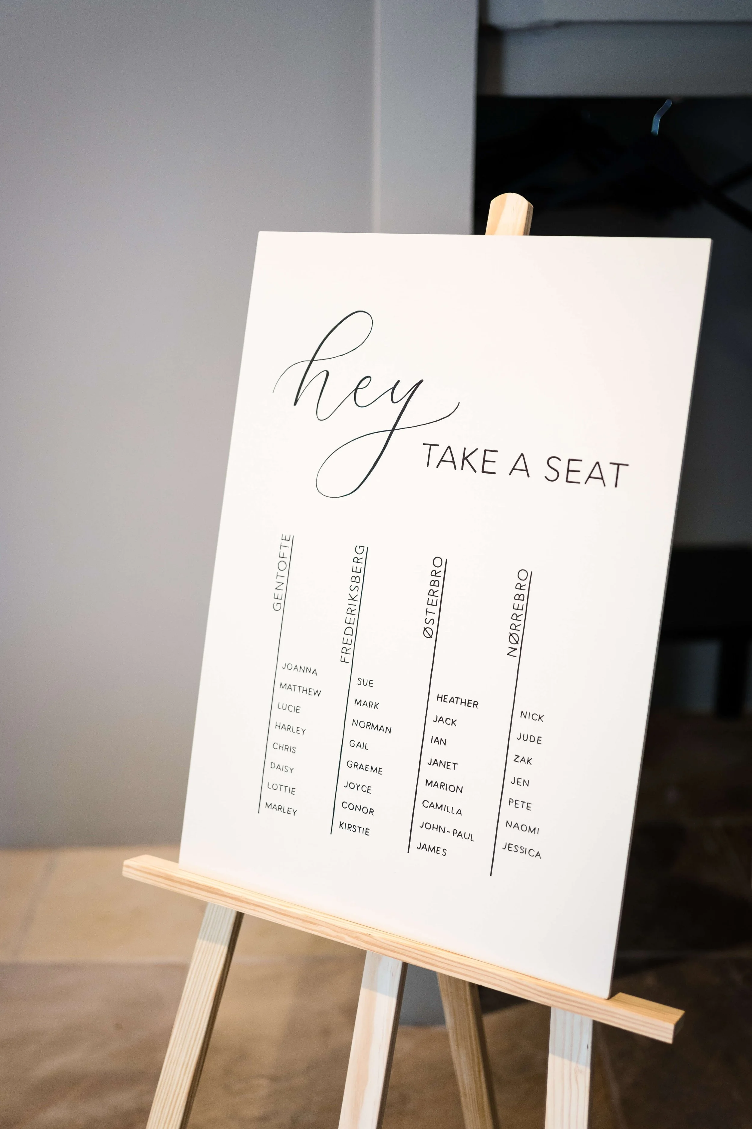 Hand-painted Table Plans for Stylish Weddings | Bewilderly — Bewilderly