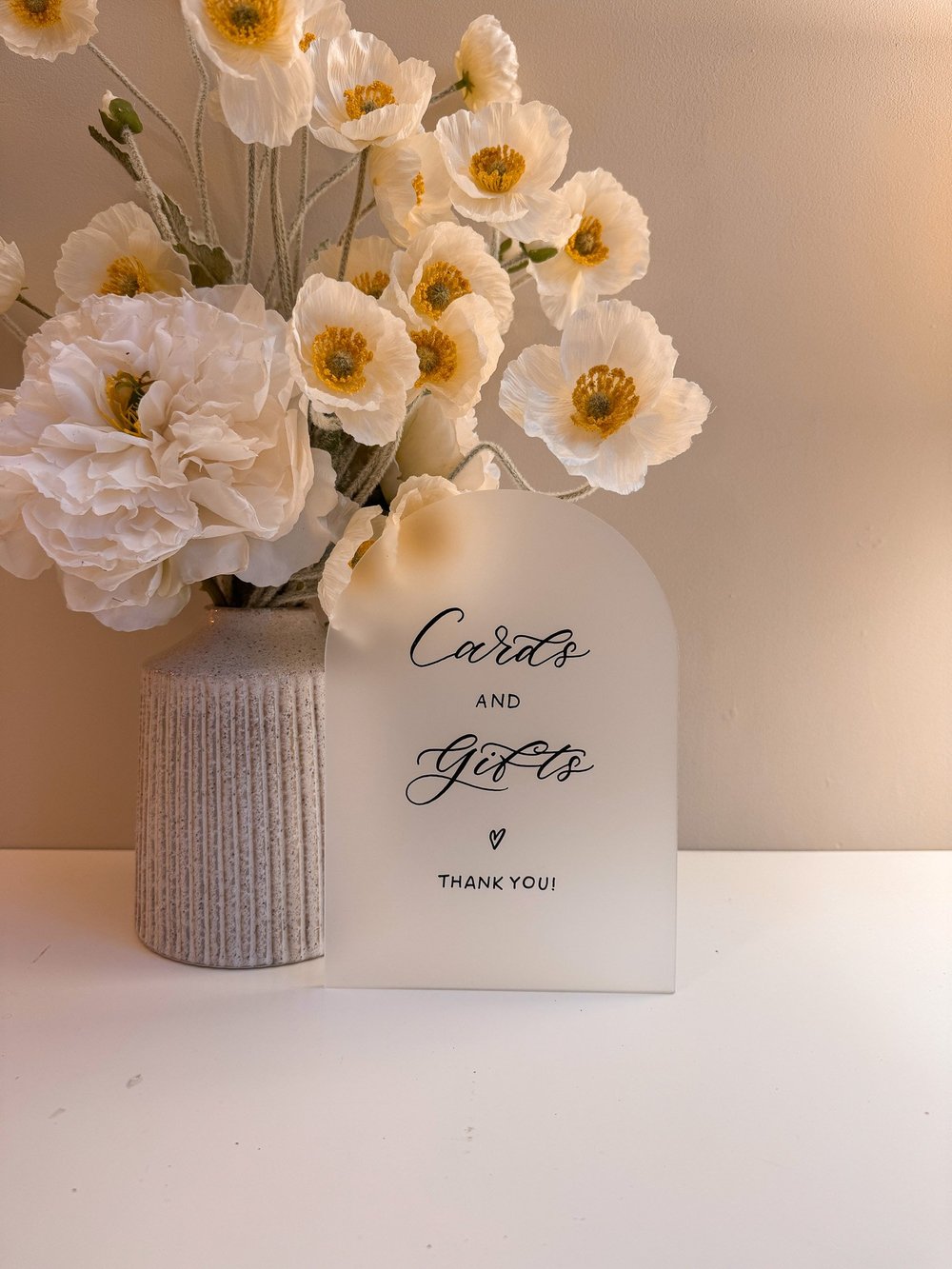 Hand painted acrylic signs for stylish weddings | Bewilderly — Bewilderly
