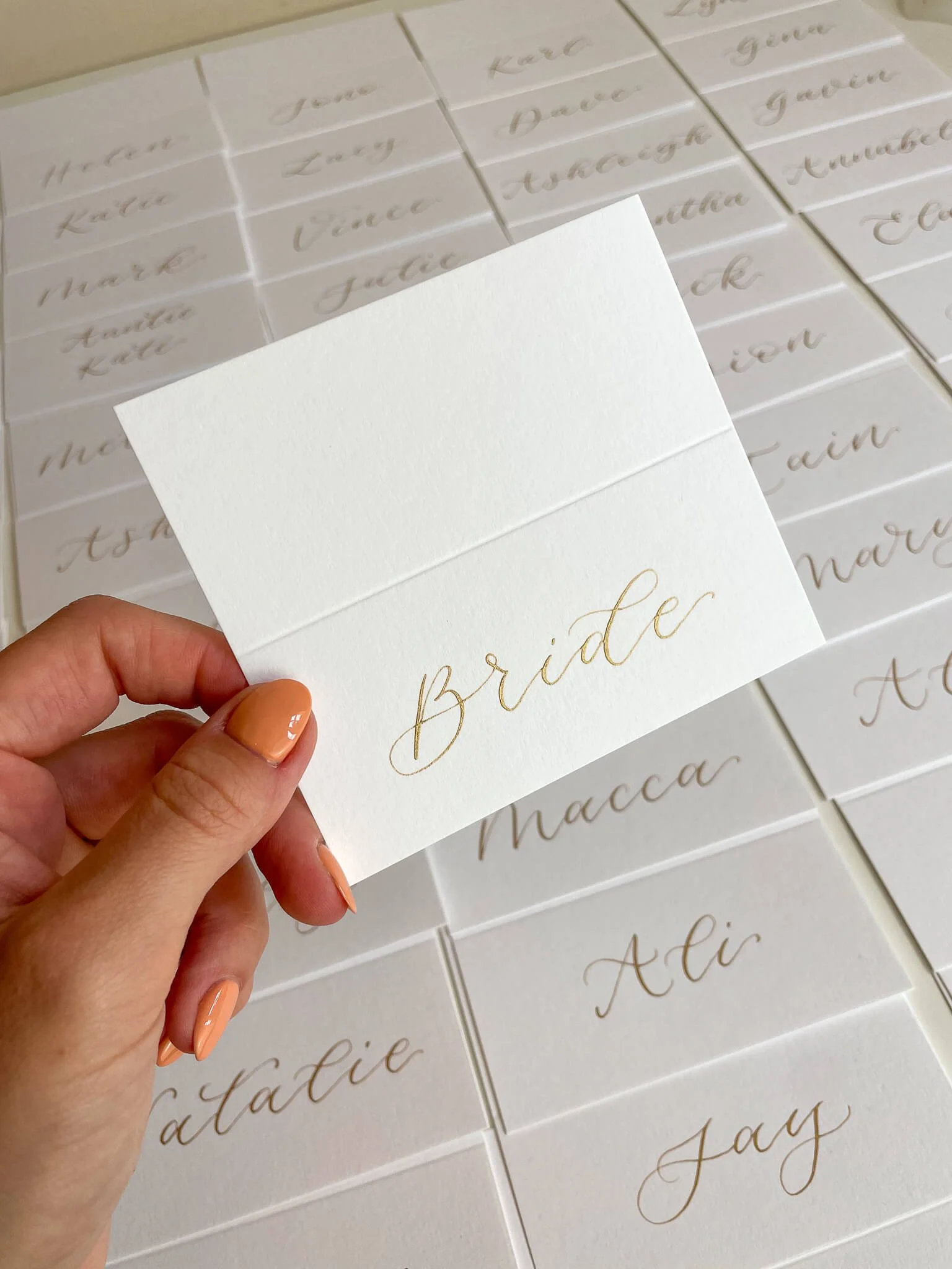 Handwritten, beautiful place cards | Bewilderly — Bewilderly