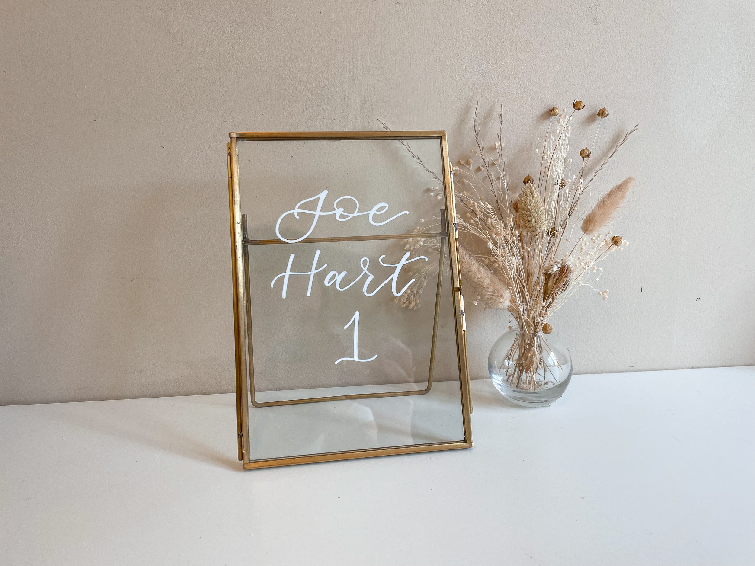 Hand Painted Wedding Table Numbers — Bewilderly