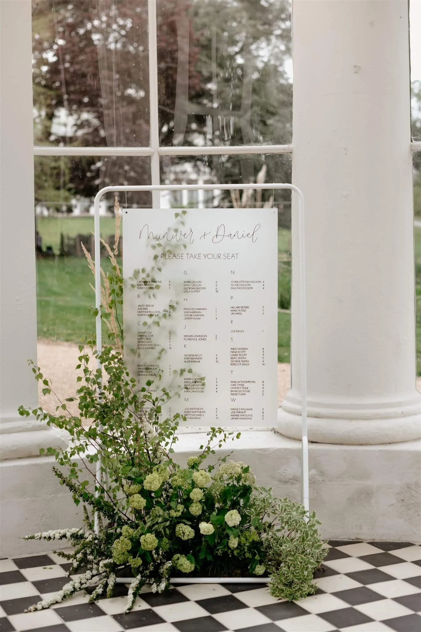 Hand-painted Table Plans for Stylish Weddings | Bewilderly — Bewilderly
