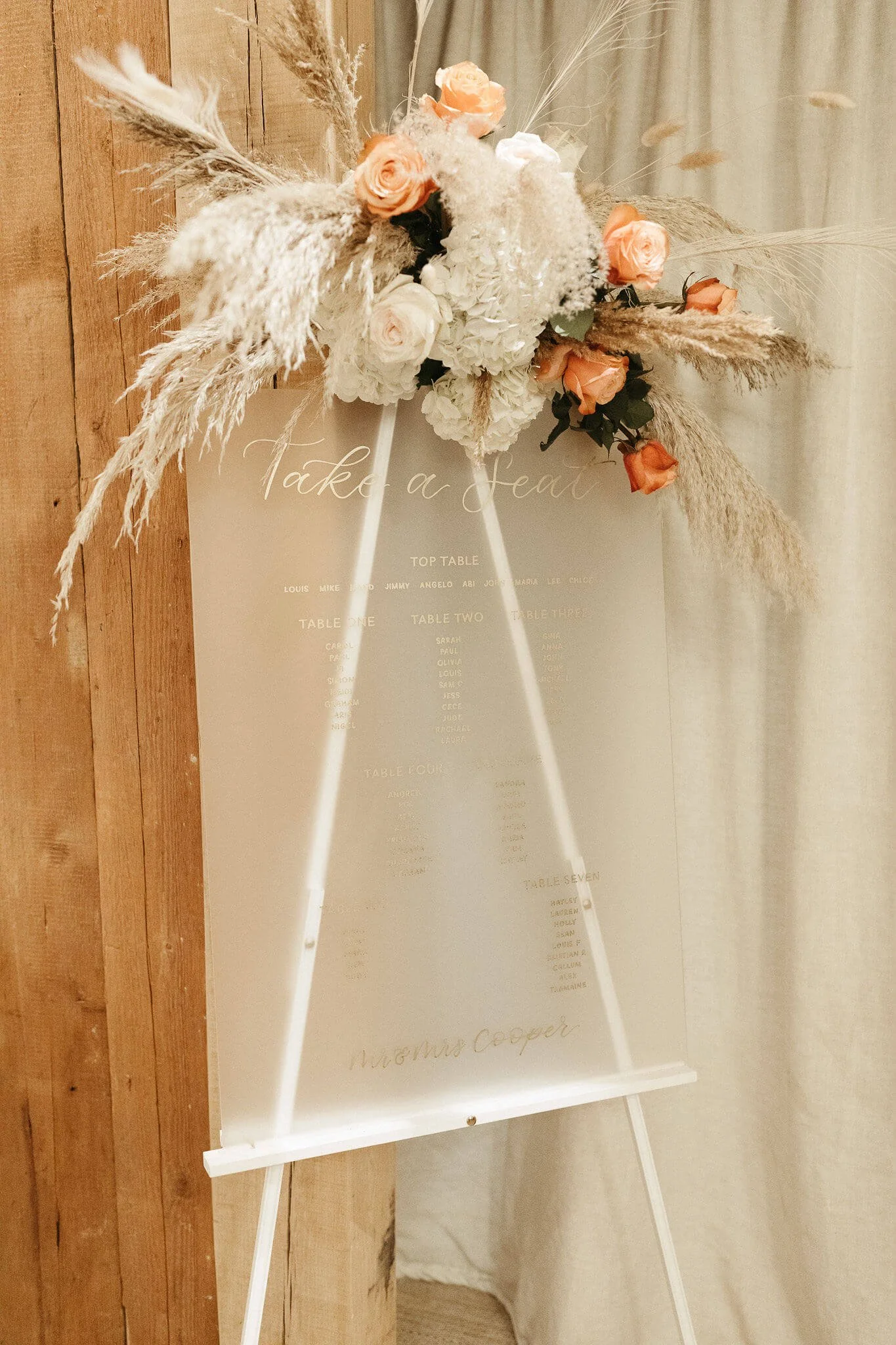 Hand painted acrylic signs for stylish weddings | Bewilderly — Bewilderly