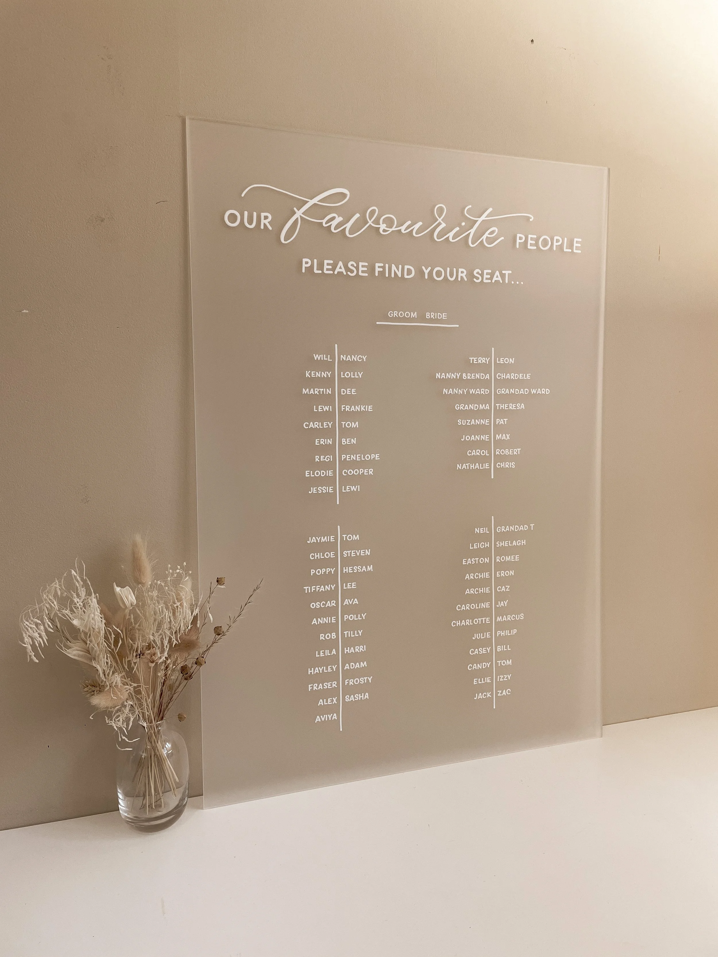 Hand-painted Table Plans for Stylish Weddings | Bewilderly — Bewilderly