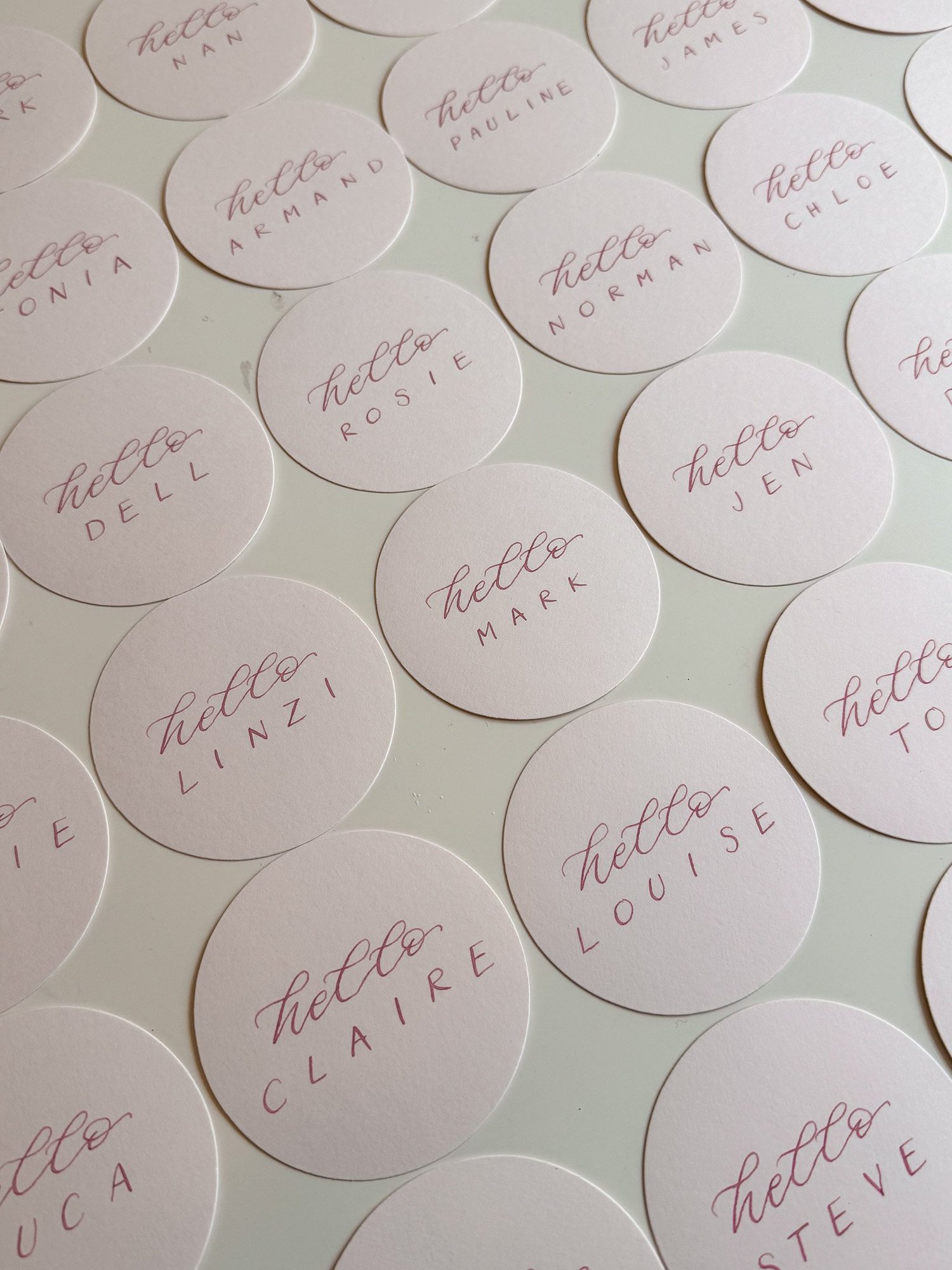 Handwritten, beautiful place cards | Bewilderly — Bewilderly