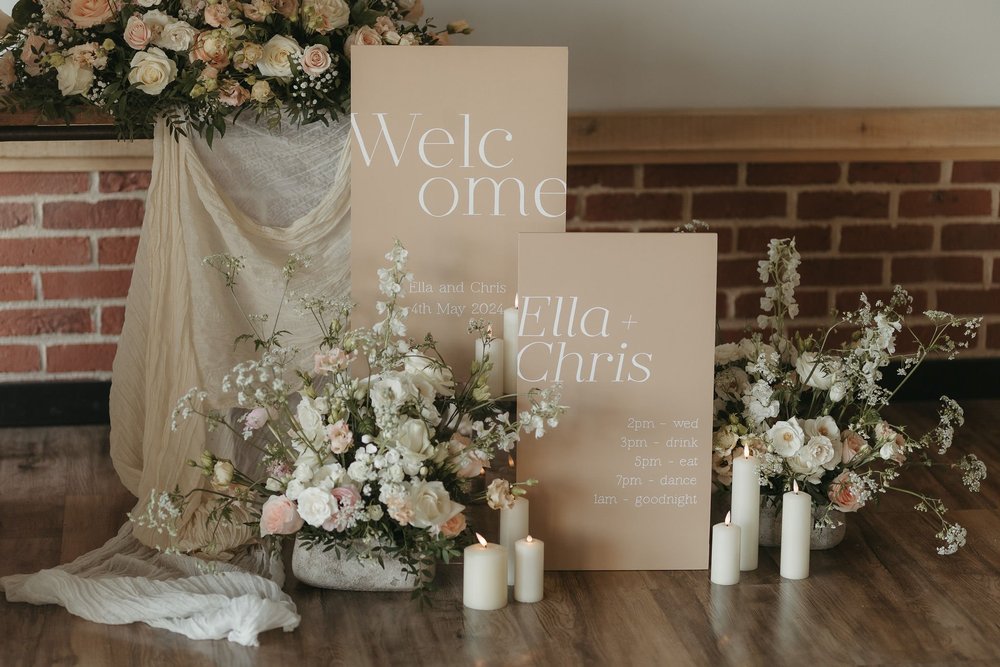Hand painted wooden signs for stylish weddings | Bewilderly — Bewilderly