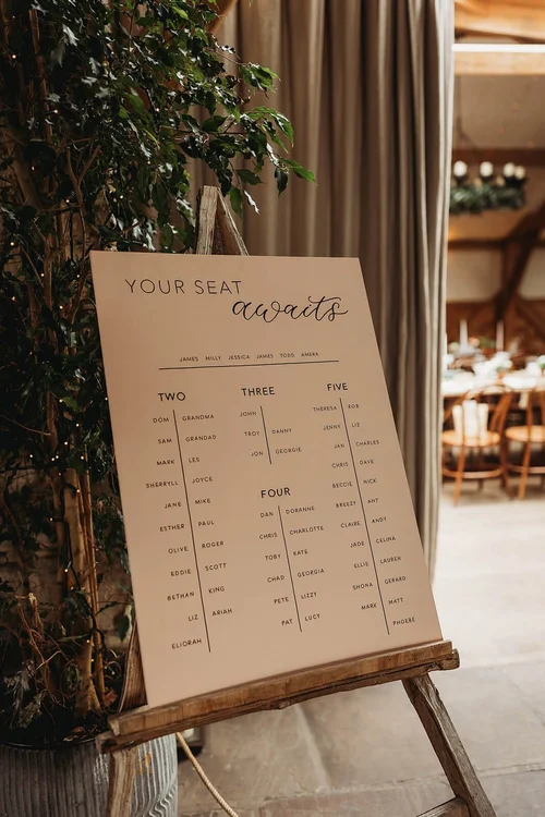 Hand-painted Table Plans for Stylish Weddings | Bewilderly — Bewilderly
