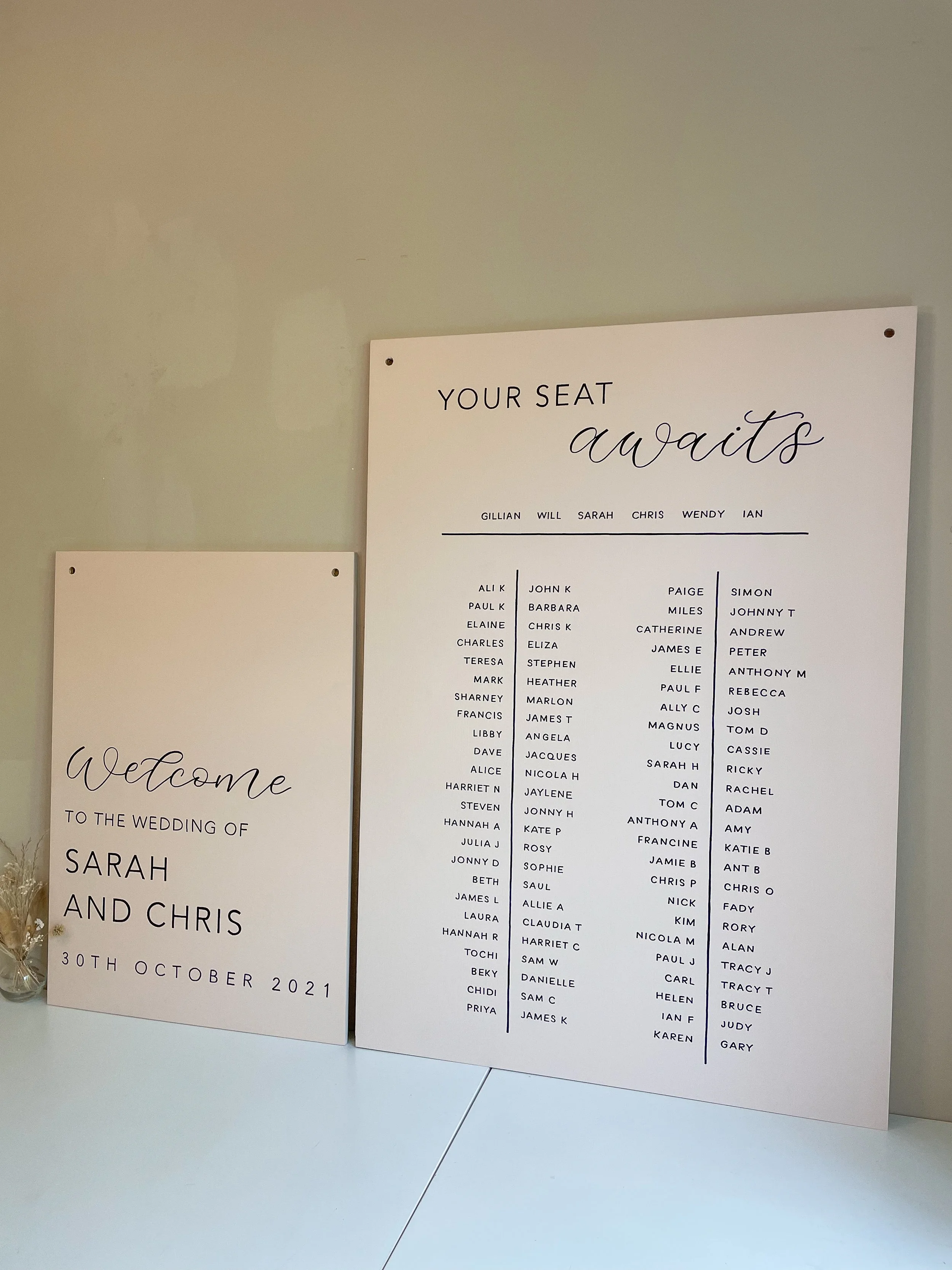 Hand-painted Table Plans for Stylish Weddings | Bewilderly — Bewilderly