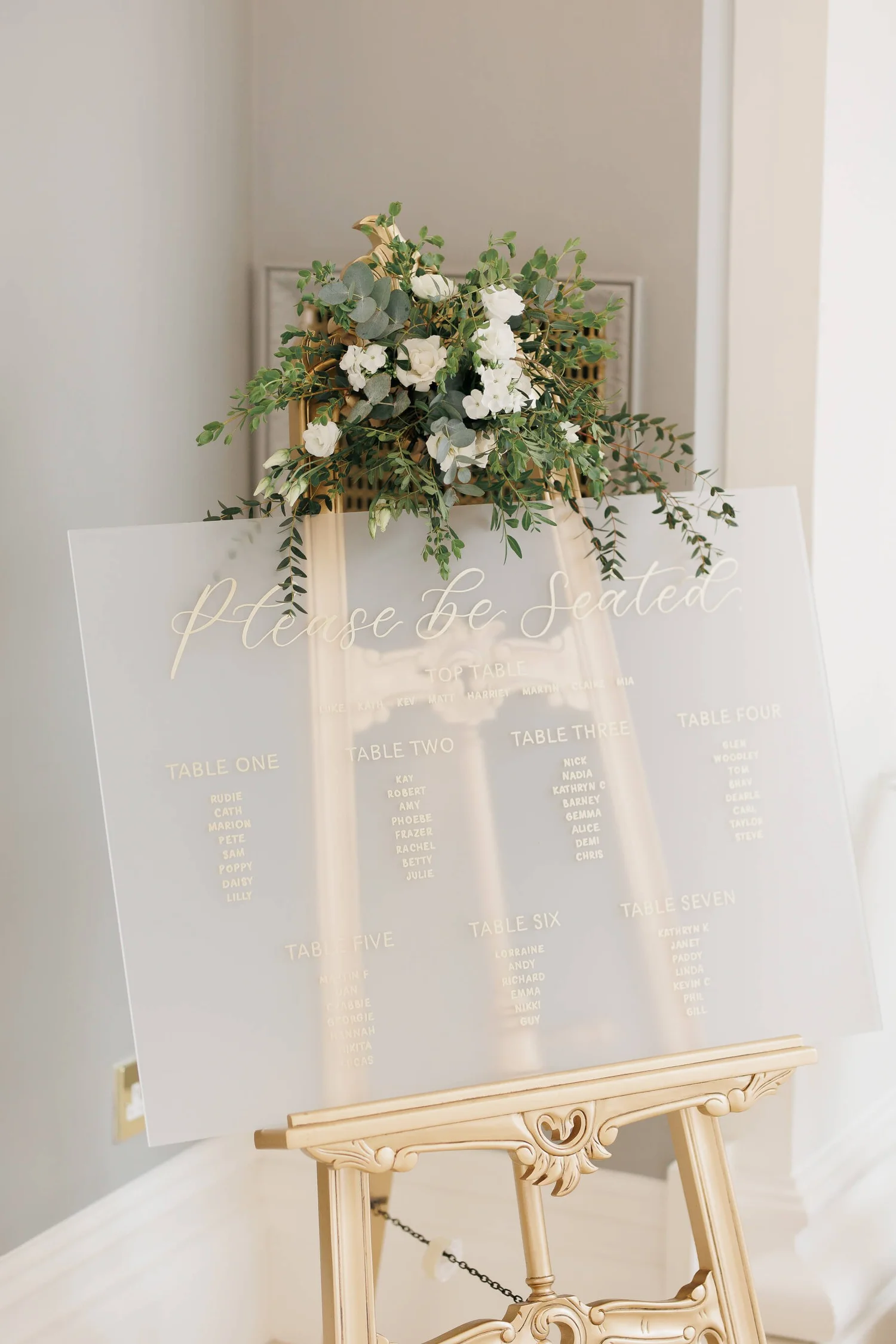 Hand painted acrylic signs for stylish weddings | Bewilderly — Bewilderly