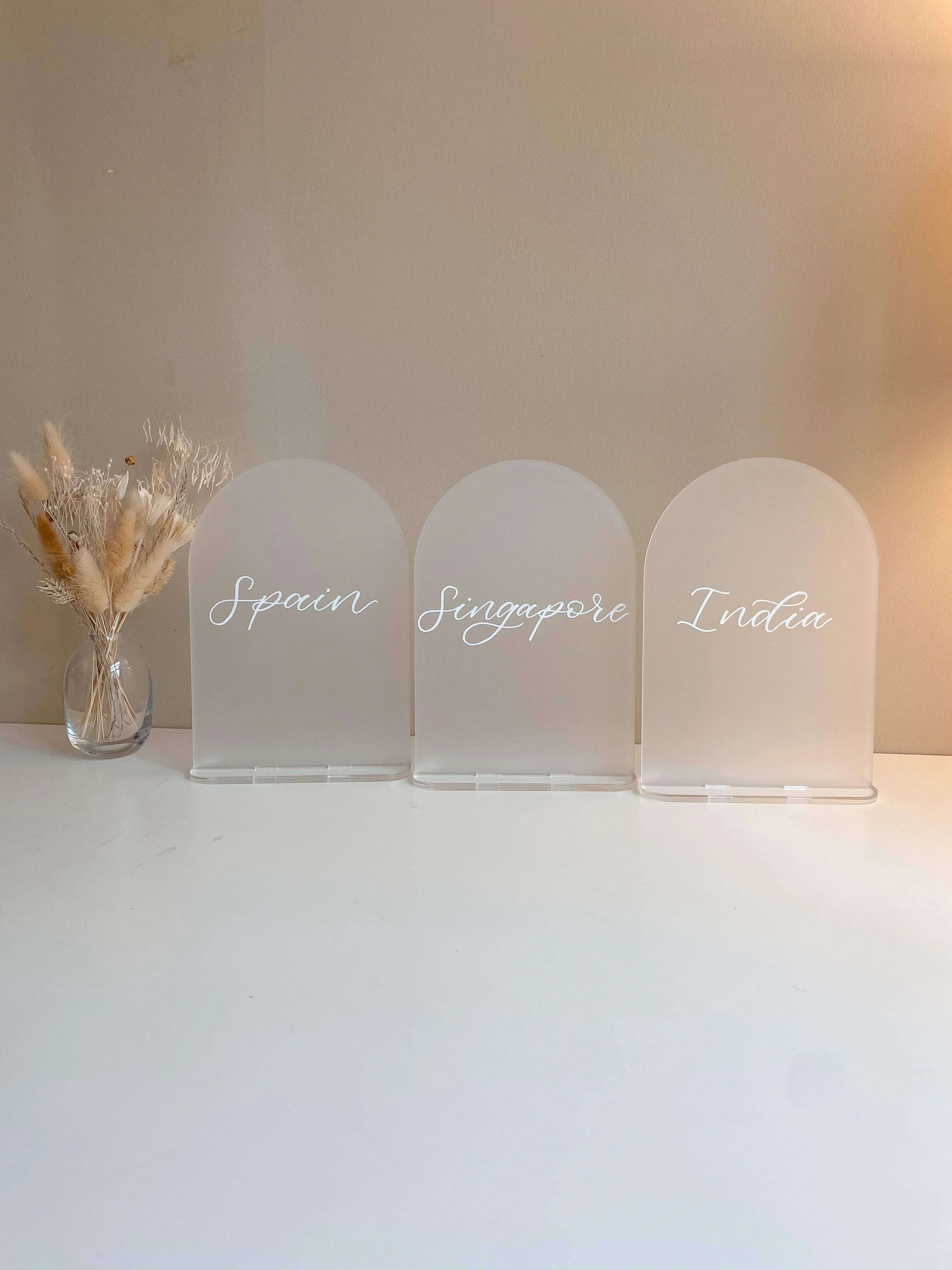 Hand Painted Wedding Table Numbers — Bewilderly