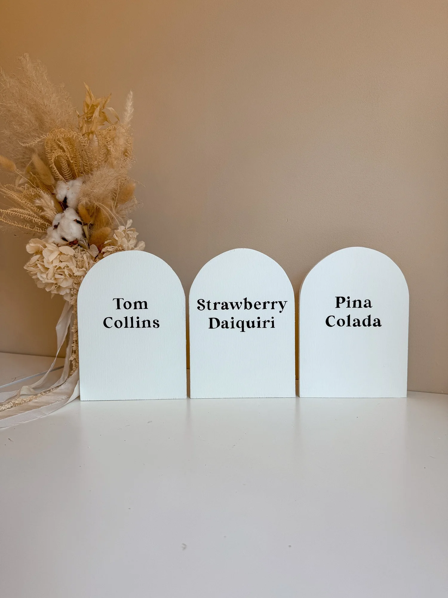 Hand painted wooden signs for stylish weddings | Bewilderly — Bewilderly